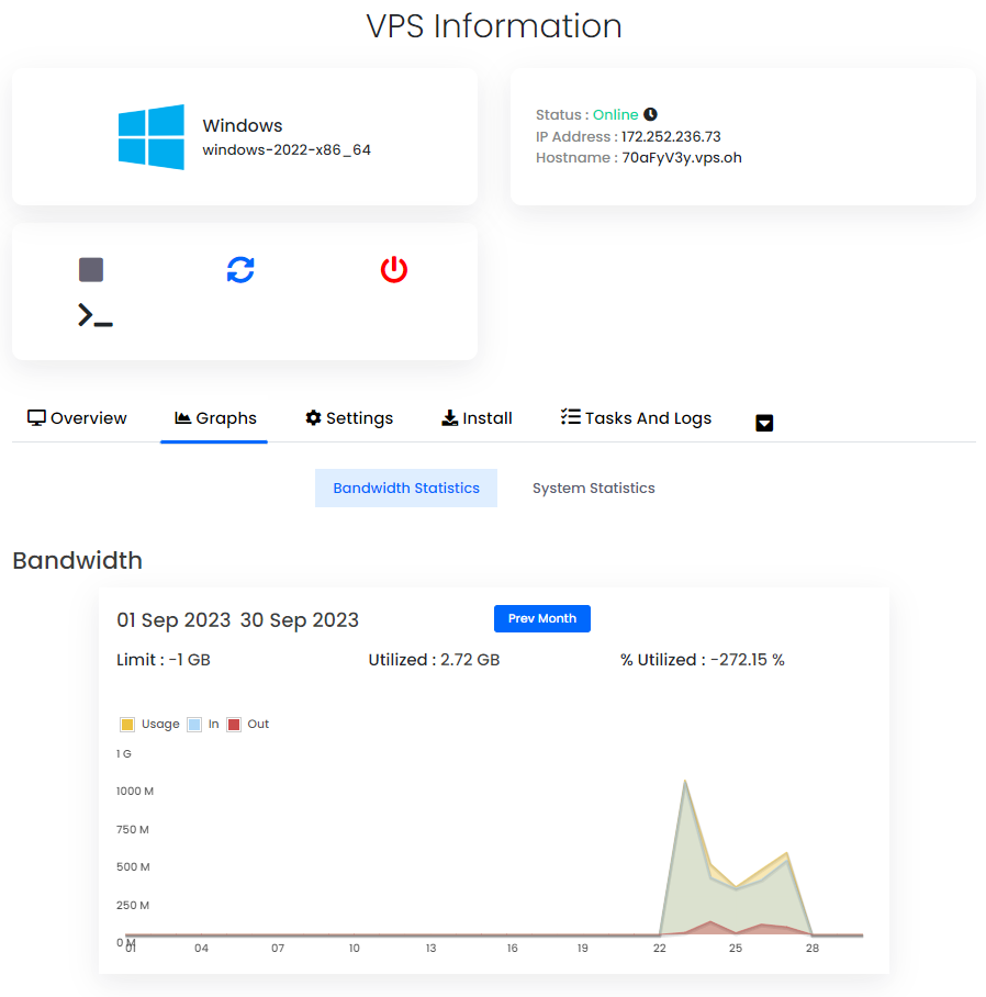 Hébergement VPS Windows RDP - Anti-DDoS inclus - OuiHeberg